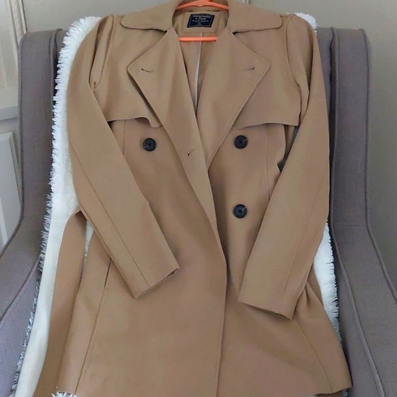 Abercrombie & Fitch | Jackets & Coats | Abercrombie Fitch Womens Double Breasted Drapey Trench ...